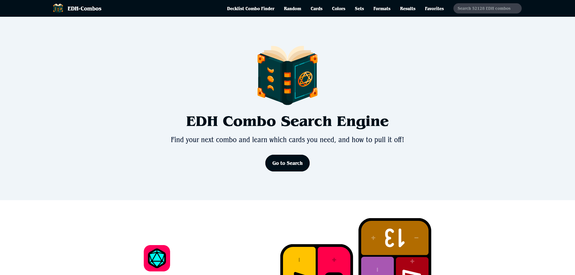 Website: EDH Combo Search Engine - MTG Wizardry